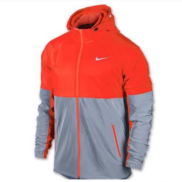 Nike | Jackets & Coats | Mens Nike Shield Flash Jacket Neon Orange ...